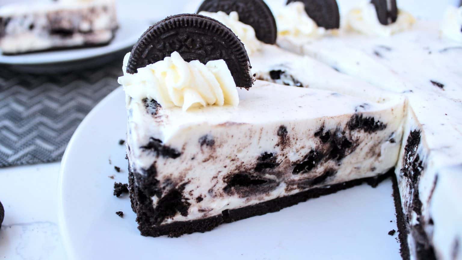 Cheesecake de Oreo Sin Horno - 6 ingredientes - Receta Americana