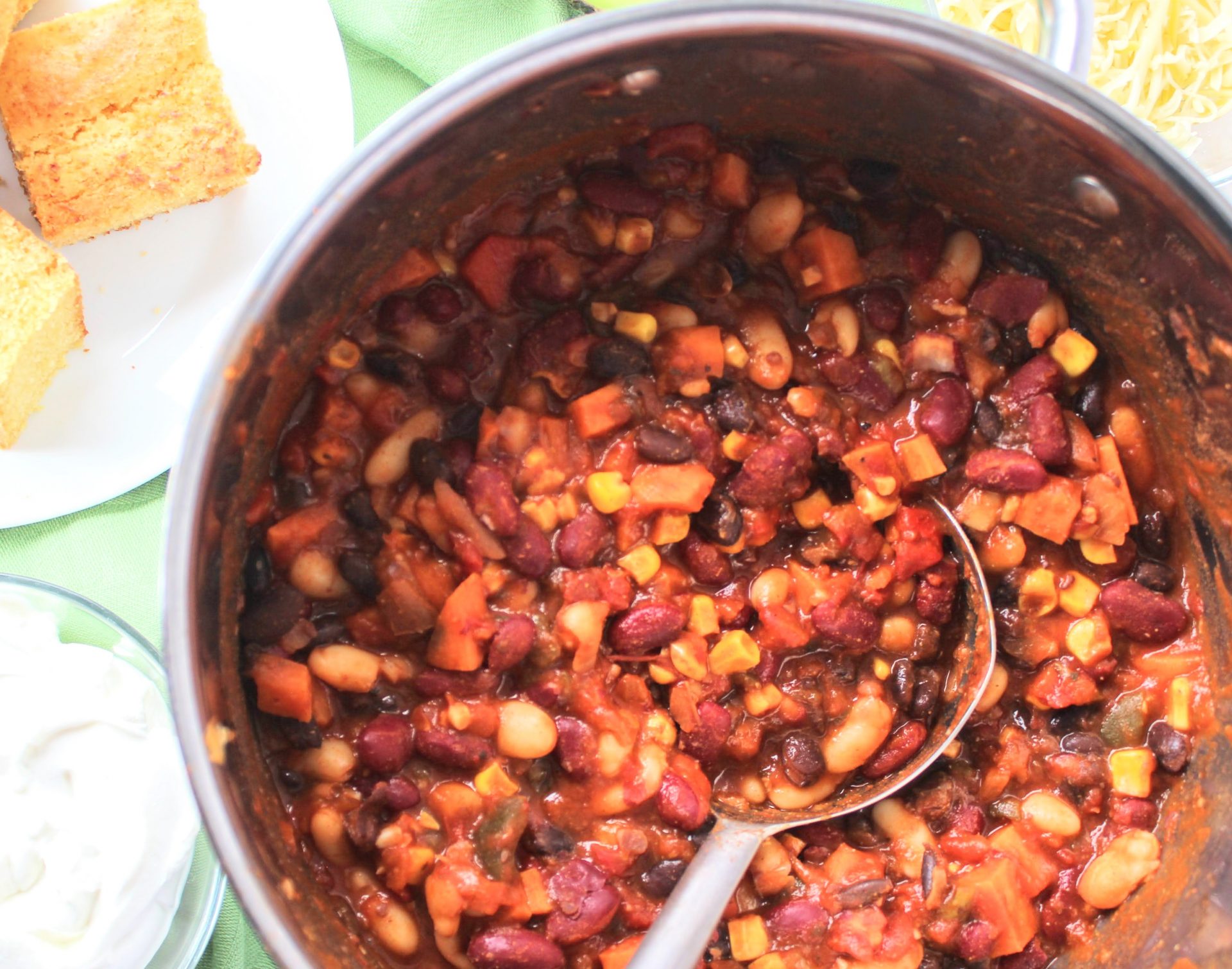 Chili Vegetariano Estilo Americano - Receta Americana
