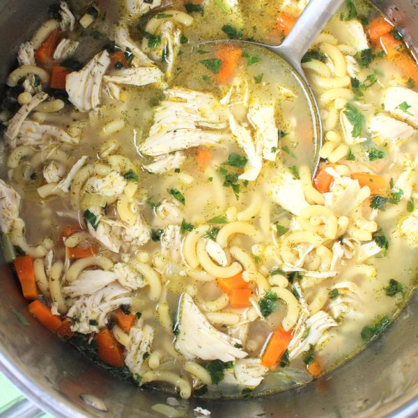 Sopa de Pollo con Fideos y Verduras (Chicken Noodle Soup) - Receta ...